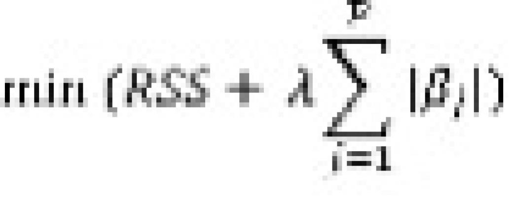 Least Absolute Shrinkage and Selection Operator (LASSO) | Columbia ...