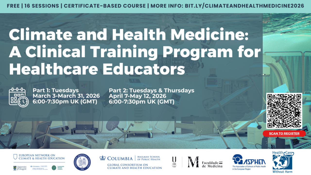 Climate and Health Medicine: A Clinical Training Program for Healthcare ...