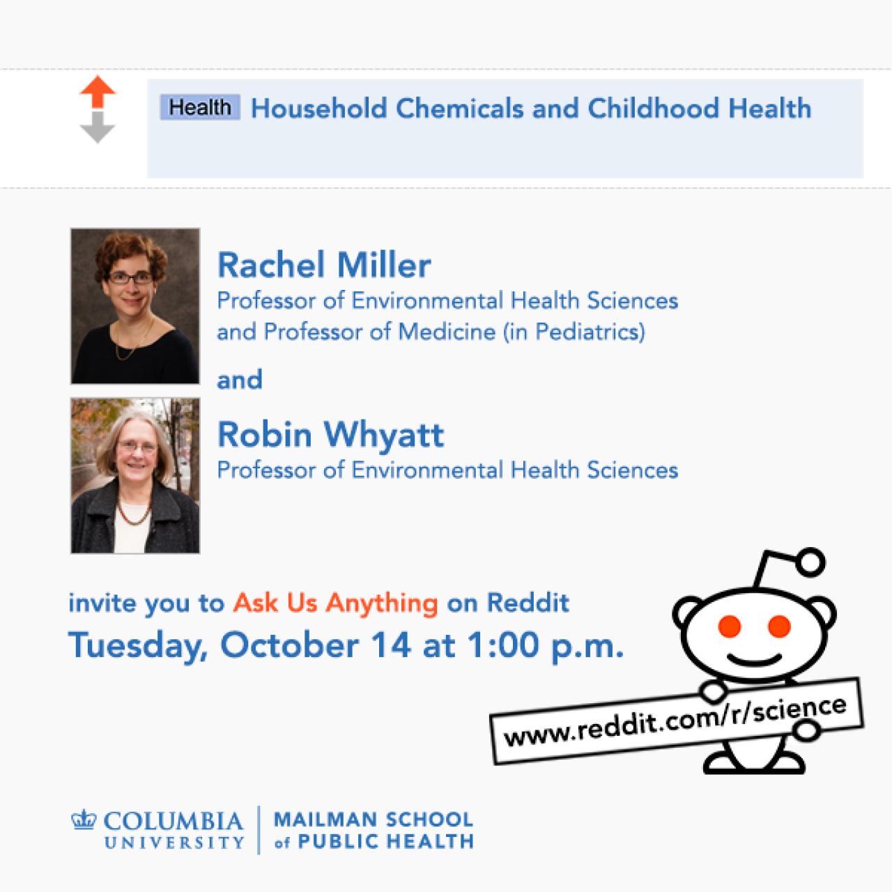 Profs. Rachel Miller and Robin Whyatt Answer Questions on Reddit ...