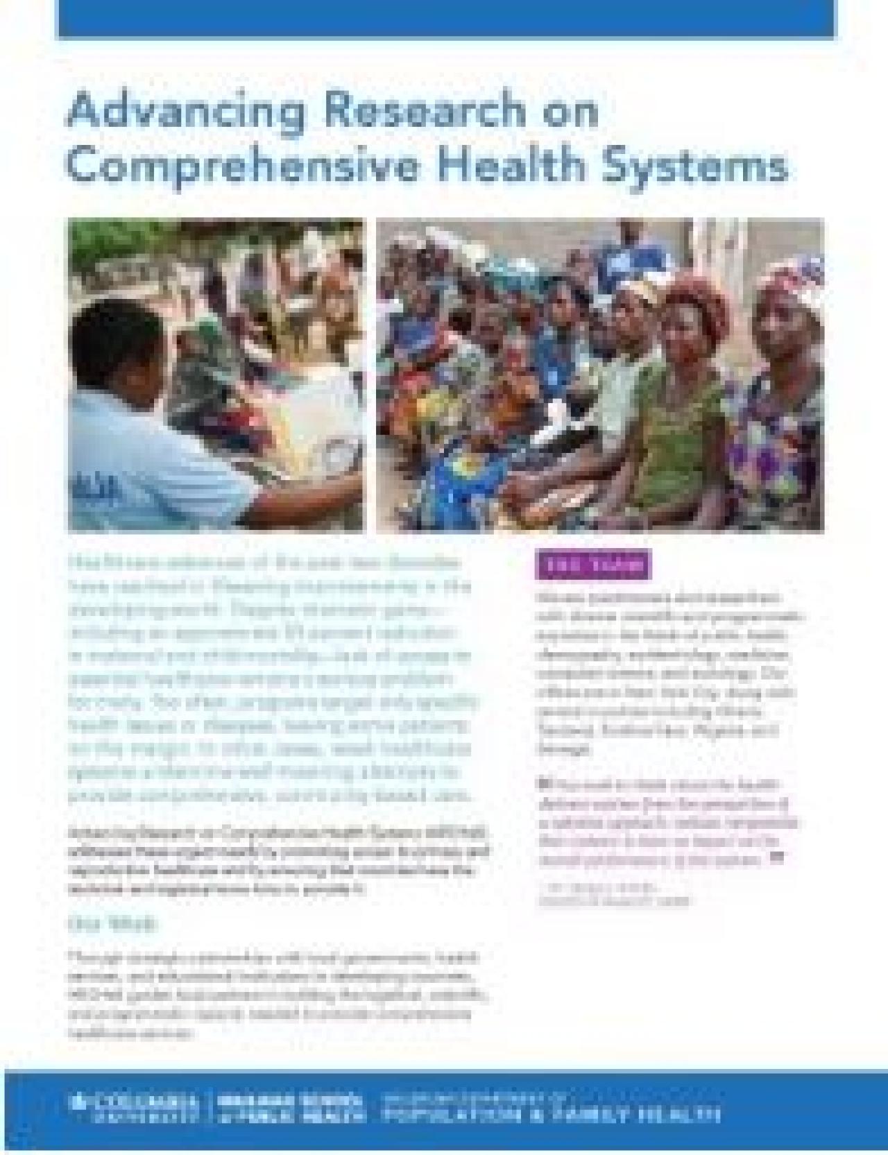 Fact Sheets | Columbia University Mailman School of Public Health