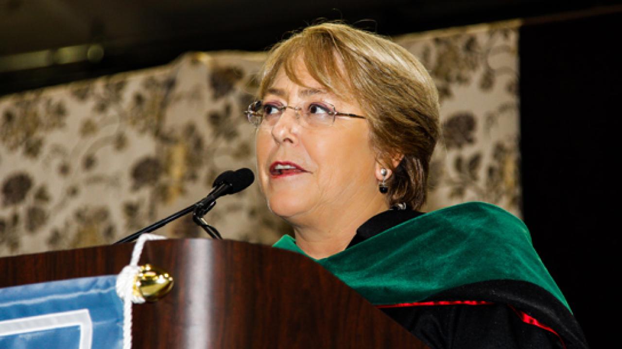 Michelle Bachelet, Former President of Chile and Head of U.N. Women ...