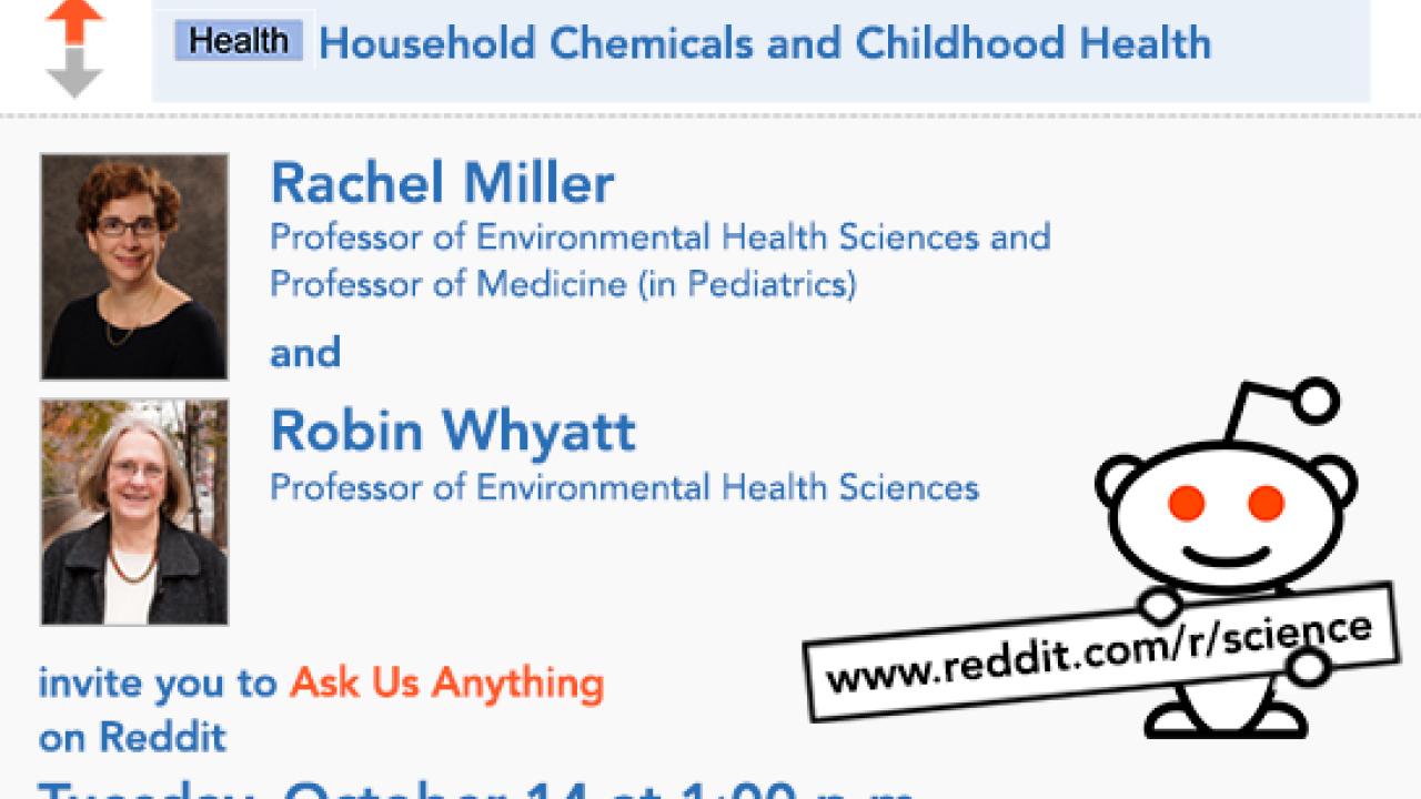 Profs. Rachel Miller and Robin Whyatt Answer Questions on Reddit ...