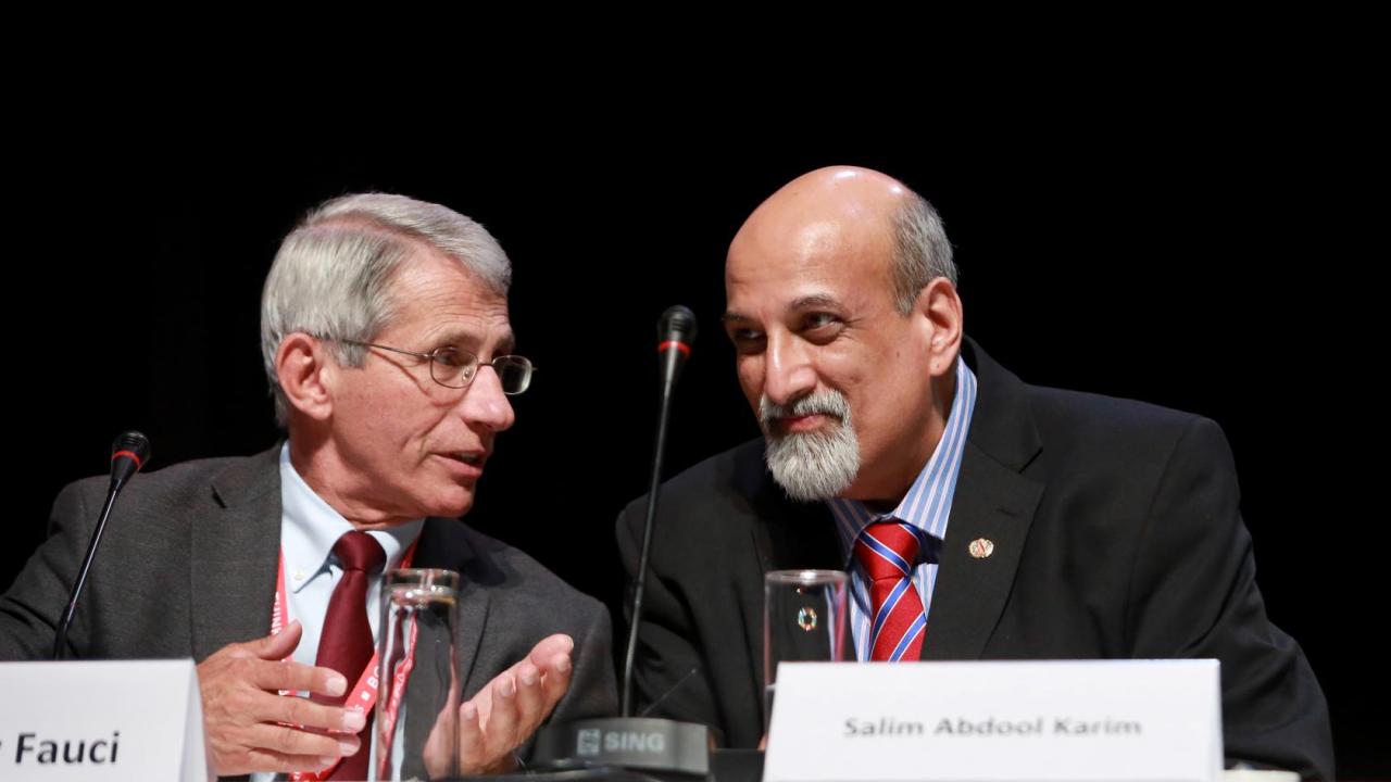 Salim Abdool Karim, Anthony Fauci Awarded John Maddox Prize | Columbia ...