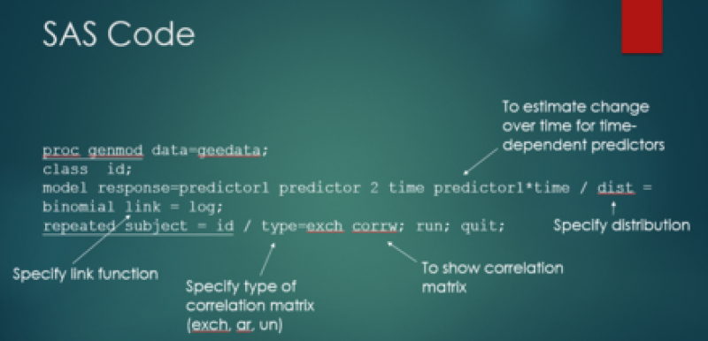 GEE for Repeated Measures Analysis | Columbia Public Health | Columbia ...